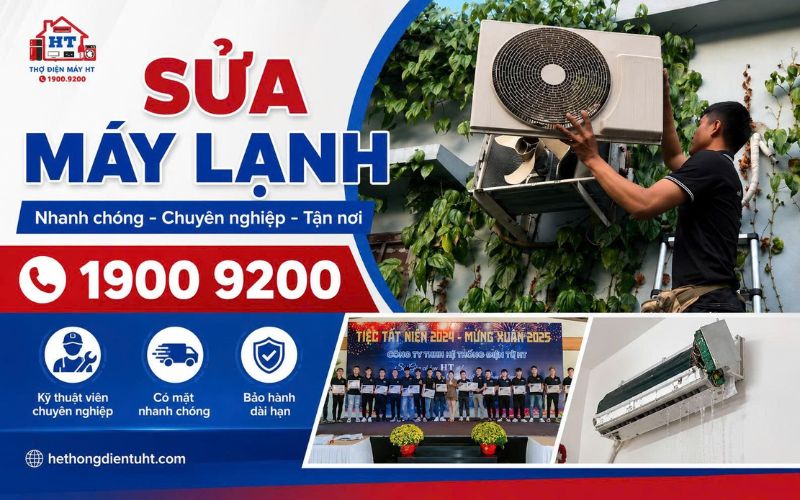 Dịch vụ sửa máy lạnh tại nhà toàn quốc | Hệ Thống Điện Tử HT